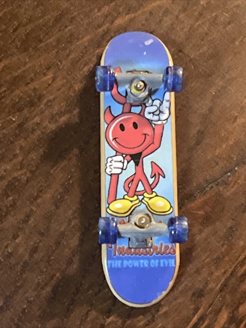 VINTAGE TECH DECK Mini Skateboard World Industries Red Devil “The Power ...