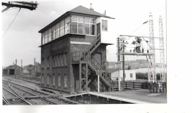 RAIL PHOTO LNER NBR Longniddry station signal box edinburgh aberlady ...