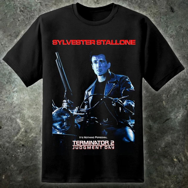 SYLVESTER STALLONE TERMINATOR 2 Affiche Film T Shirt 90s Skynet ...