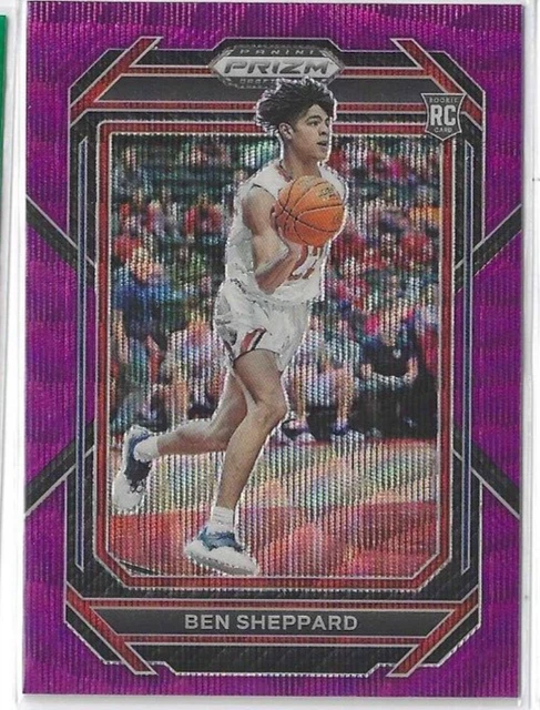 BEN SHEPPARD 2023 Panini Prizm Draft Picks #34 Rookie Purple Wave Prizm ...