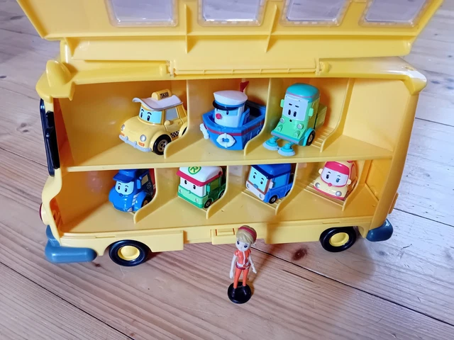 ROBOCAR POLI SCHOOL-B CARRIER totobus 14 voitures Die Cast cars métal ...