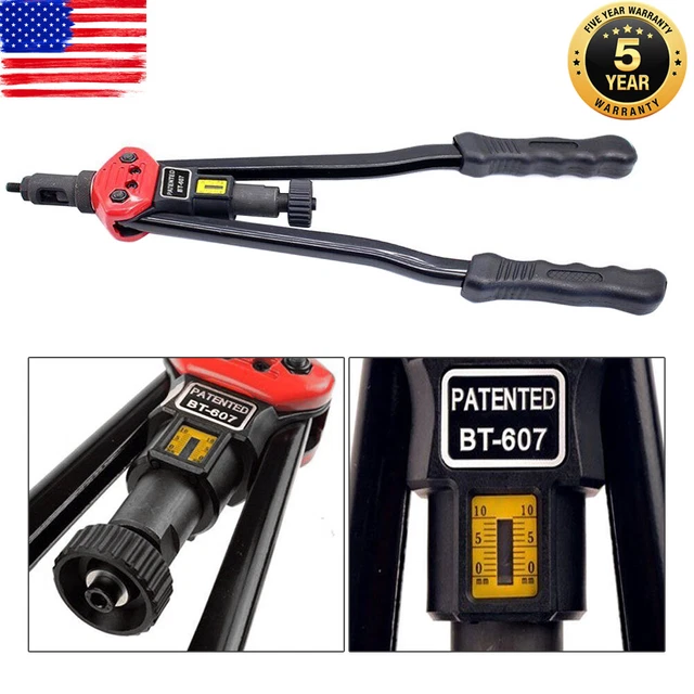 16& RIVET GUN Kit Rivnut Thread Setting Tool Nut Setter Hand Blind ...