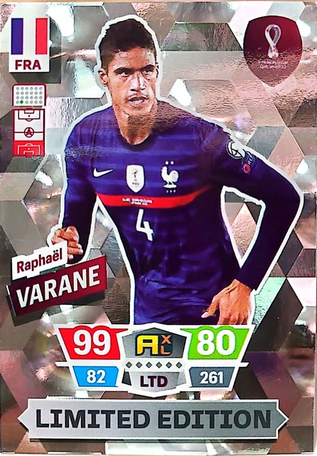 CARDS WORLD CUP 2022 Limited Edition - RAPHAEL VARANE - FRANCE EUR 72 ...