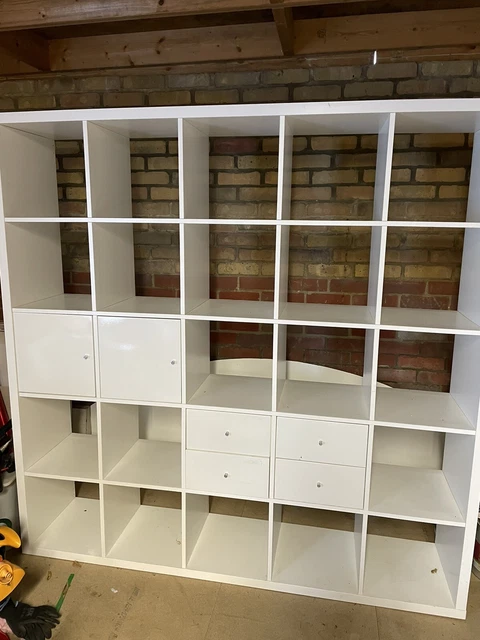 IKEA KALLAX SHELVING box unit 5 x 5 (25 cube shelves) £52.00 - PicClick UK