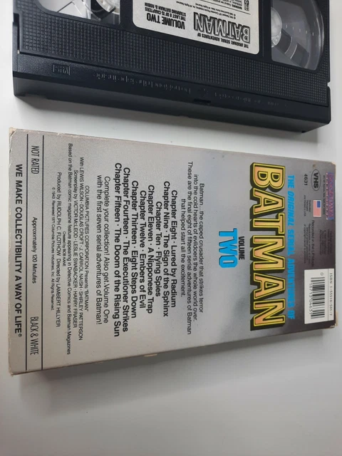 BATMAN VHS VOLUME 2 Movie The Original Serial Adventures (VHS, 1990 ...