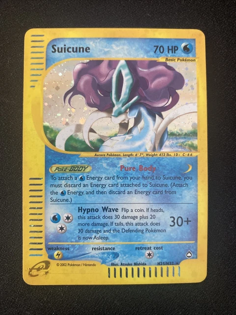 POKEMON CARD SUICUNE Holo H25/H32 ENG Aquapolis EUR 183,00 - PicClick FR