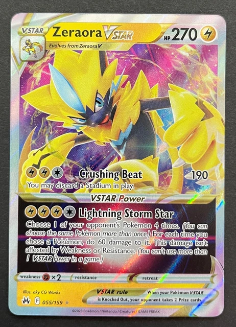 ZERAORA VSTAR 055/159 - Ultra Rare Crown Zenith - Pokémon TCG EUR 3,24 ...