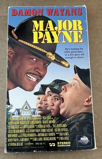 MAJOR PAYNE (VHS) Video Tape Damon Wayans 90s Retro Comedy Kids Family ...