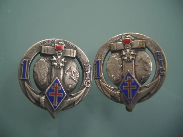 2 INSIGNES DU 1° Regiment Infanterie Coloniale EUR 35,00 - PicClick FR