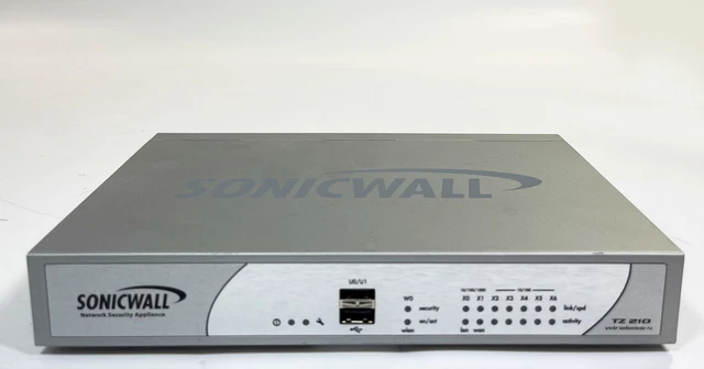 DISPOSITIVO DE SEGURIDAD de red SonicWall TZ-210 inalámbrico modelo N ...