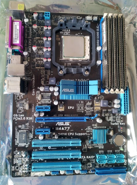 ASUS M4A77 MOTHERBOARD AMD 770 Socket AM2 AM2+ AM3 CPU DDR2 1066 1200 ...