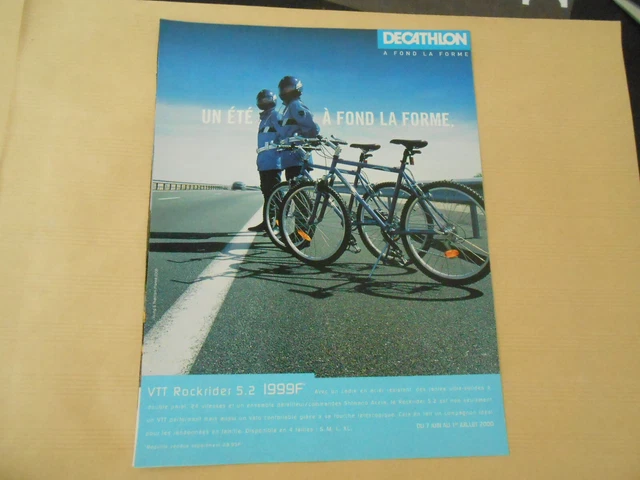 PUBLICITÉ 1990 ADVERTISING Decthlon VTT Rockrider 5.2 EUR 2,80 ...