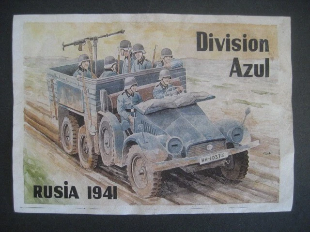 CARTELLO DIVISION AZUL. Russia 1941. Nº2 EUR 15,12 - PicClick IT