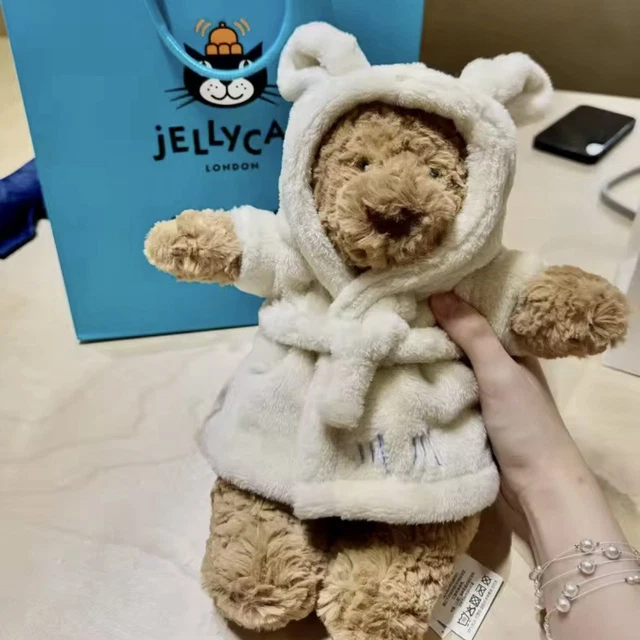 NEW JELLYCAT BARTHOLOMEW Bear Bathrobe plush doll - With Tags & Dust ...