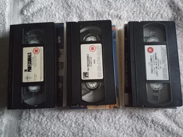 THE PROFESSIONALS BODIE & Doyle CI5 3 x VHS Cassettes 1970s action ...