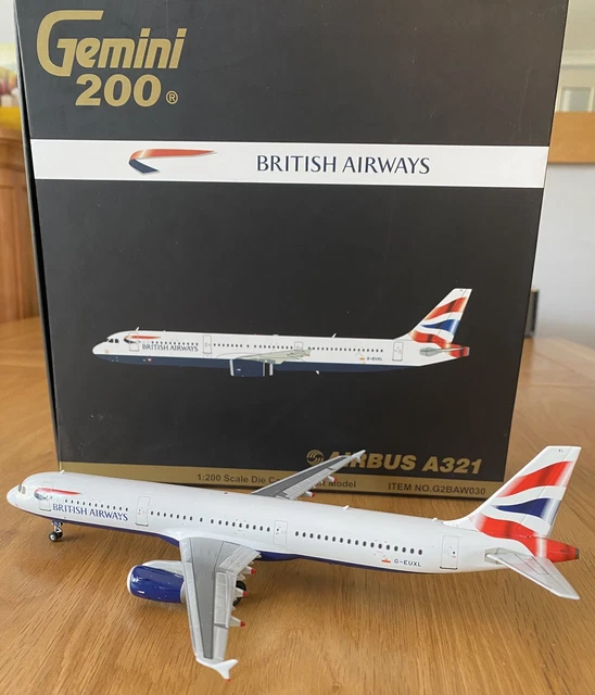 GEMINI 200. AIRBUS A321. British Airways. 1/200 Scale. £88.50 - PicClick UK