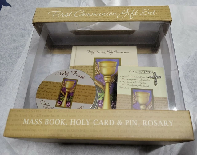 MY FIRST HOLY Communion Catholic Christian Gift Set Gifts of Faith NEW ...