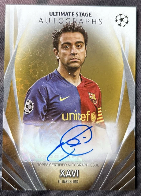 2023-24 TOPPS UCC Chrome Ultimate Stage XAVI Gold Starball Auto /50 ...