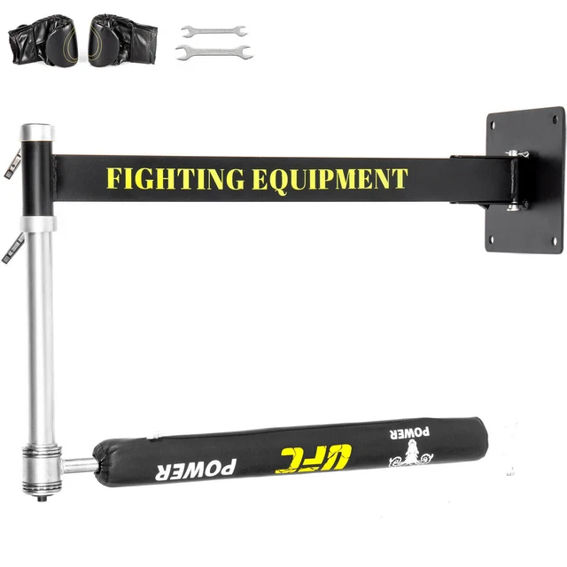 VEVOR ADJUSTABLE SPINNING Slam Punch Boxing Bar Wall Mounted Spinning ...