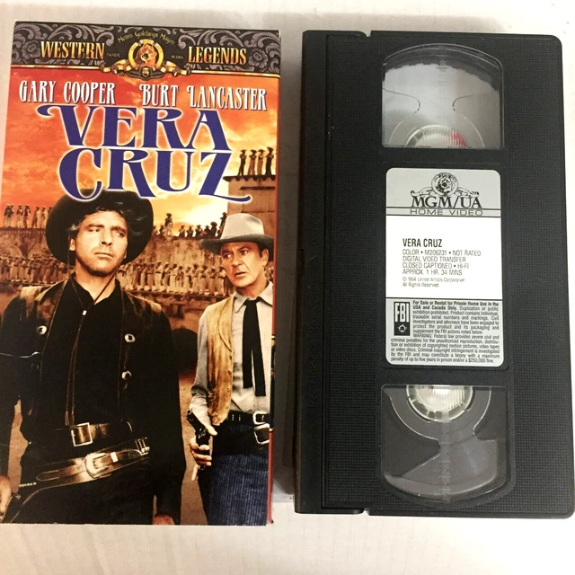 VERA CRUZ GARY Cooper Burt Lancaster VHS tape Ships Same Day With ...