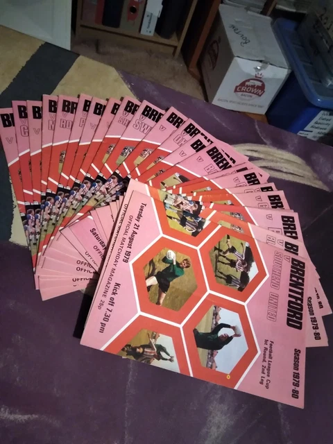 BRENTFORD HOME FOOTBALL Programmes x 22 1979/1980 All Listed £17.50 - PicClick UK