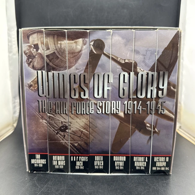 WINGS OF GLORY THE AIRFORCE STORY 1914-1945: 1996 WWII Documentary 7 VHS 📦 £18.12 - PicClick UK
