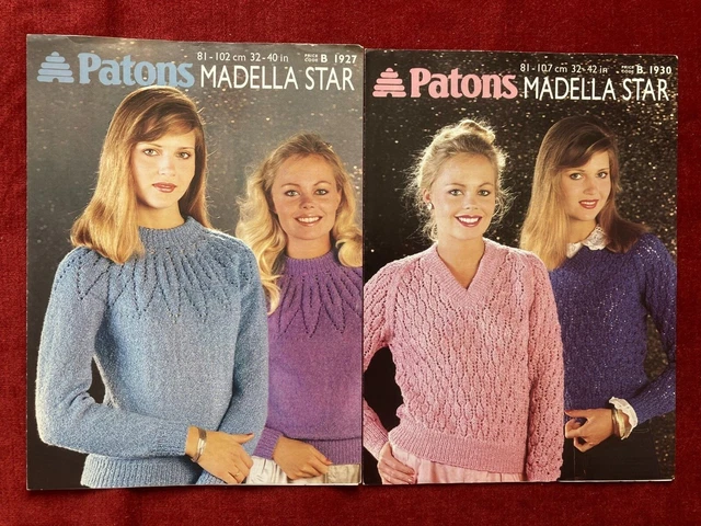 VINTAGE PATONS KNITTING Patterns Women 4 ply Boucle 810.1.7 £3.50 ...