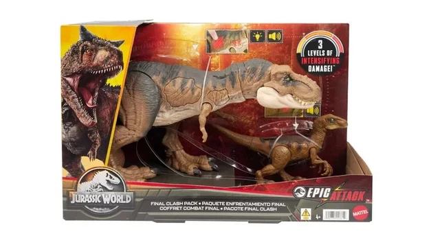 JURASSIC WORLD EPIC Attack Final Clash Pack Tyrannosaurus Rex ...