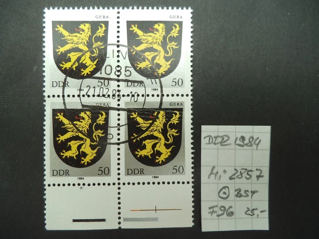 GDR 1984, MI No. 2857, plate error F96, stamped, read £1.27 - PicClick UK