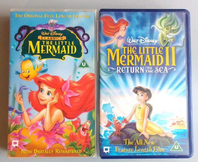 THE LITTLE MERMAID 1&2 Walt Disney VHS Original Video Tapes PAL Europe Region £21.78 - PicClick UK