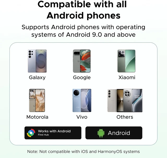 FINETRACK SLIM SMART G Bluetooth Tracker (Android Only), 5 Year Battery ...