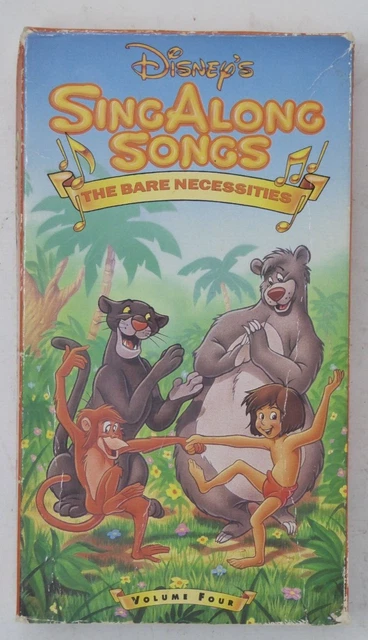 DISNEY SING ALONG Songs The Bare Necessities (VHS) Volume 4 £4.63 ...