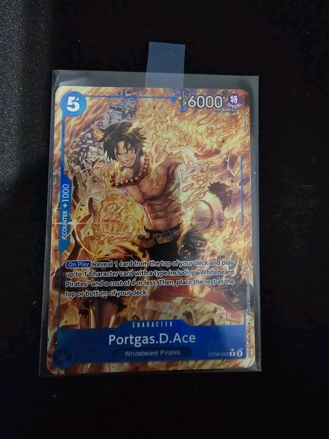 PORTGAS D ACE OP08-052 Parallel R Two Legends One Piece Card £7.00 - PicClick UK