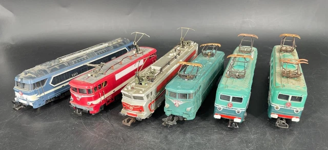 HUGE H JOUEF Lot of 6 SNCF Locomotives with Diesel Locomotive Cc 70002 ...