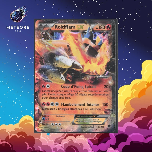 CARTE POKÉMON ROITIFLAM Ex 14/122 XY Rupture Turbo Français EUR 8,90 ...