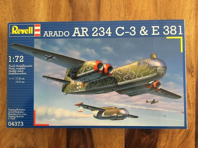 REVELL 04373 ARADO Ar234 C-3 & E 381 échelle 1:72 NEUF & EMBALLAGE D ...