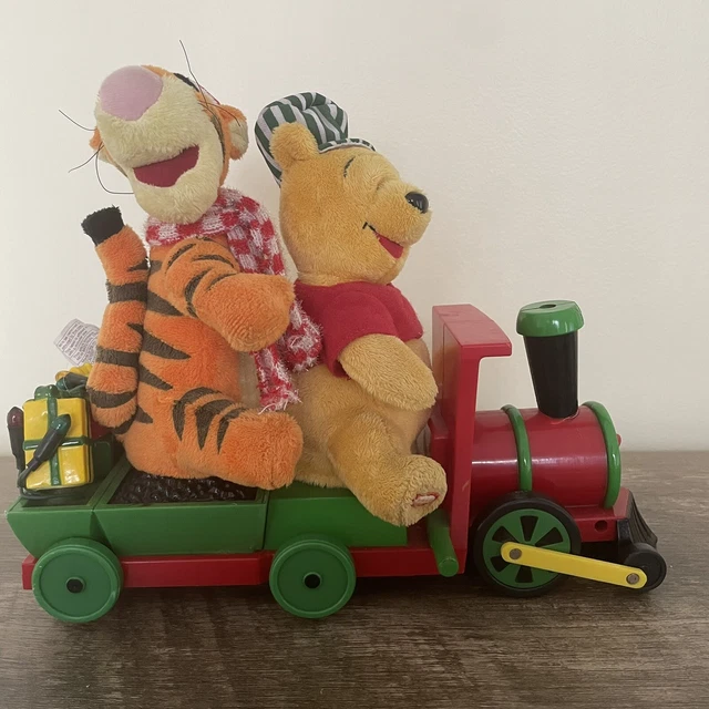 DISNEY GEMMY WINNIE the Pooh & Tigger Plush Musical Christmas Train £19 ...