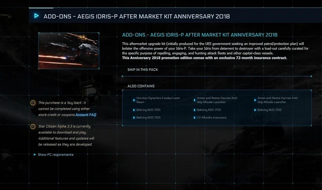 STAR CITIZEN - Idris P After Market Kit Anniversary (Idris k Conversion ...