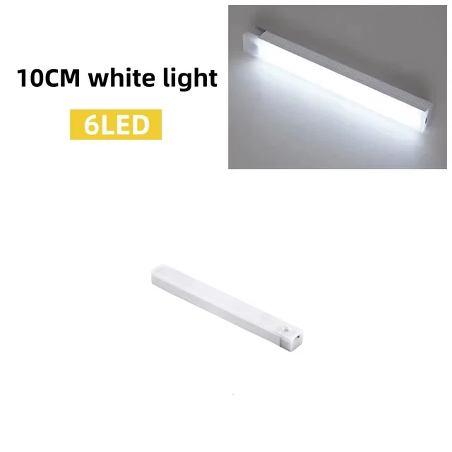 LED MOTION SENSOR Light Wireless Type C Rechargeable Wardrobe Staircase ...