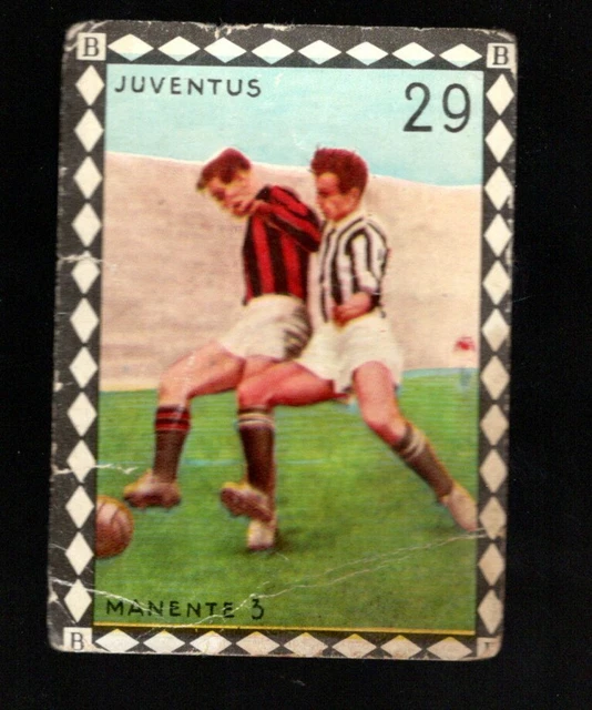 FIGURINA BEA FOTOCOLOR 1950/51 - numero 29 JUVENTUS MANENTE EUR 10,00 ...