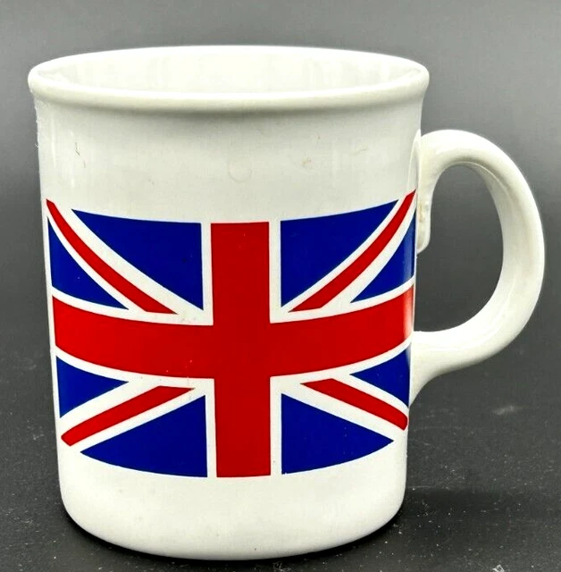 VINTAGE ENGLAND ENGLISH Flag Union Jack Coffee Mug/Cup, Made In Britain ...