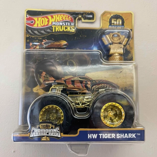 HOT WHEELS MONSTER Trucks 2025 - Trophy Champions - HW Tiger Shark ...