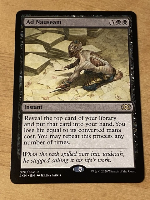 AD NAUSEAM - Double Masters 2XM - MTG Magic the Gathering - NM $19.99 ...