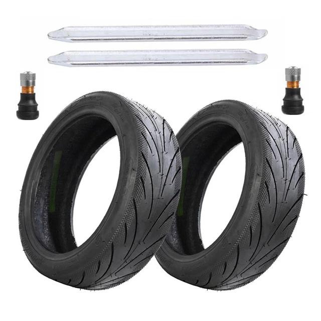 REIFEN GUMMI FÜR Ninebot Max G30/G30D Zubehör +Ventil E Scooter 10Zoll ...