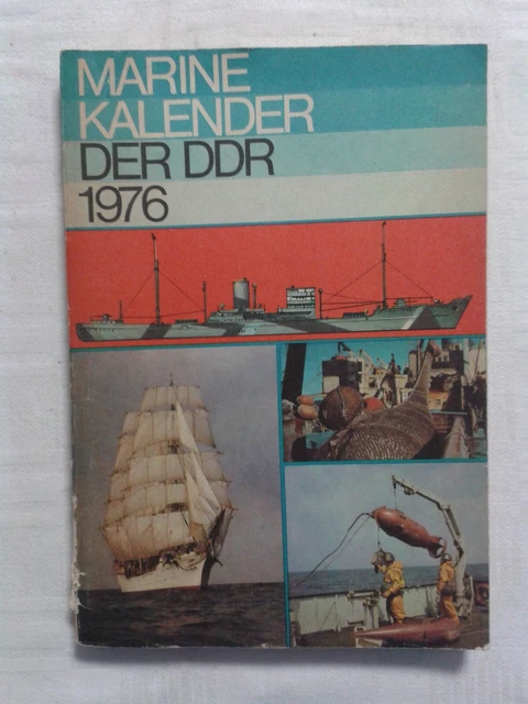 MARINE KALENDER DER DDR 1976 Militärtechnik NVA Marine Schiffe EUR 6,02 ...