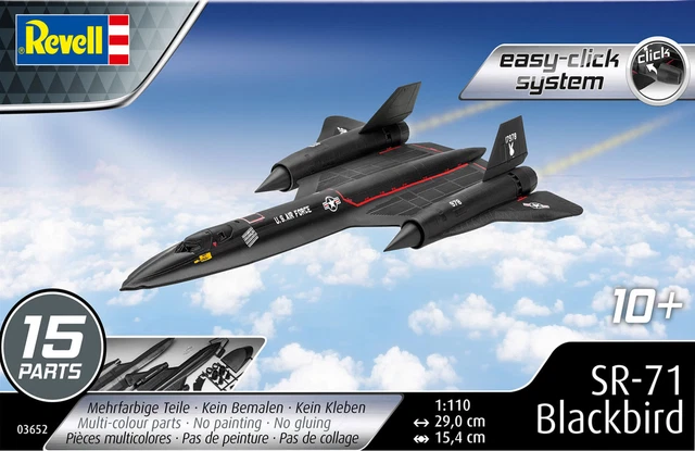 REVELL 1/110 LOCKHEED SR-71 Blackbird (Easy Click) # 03652 £18.49 - PicClick UK