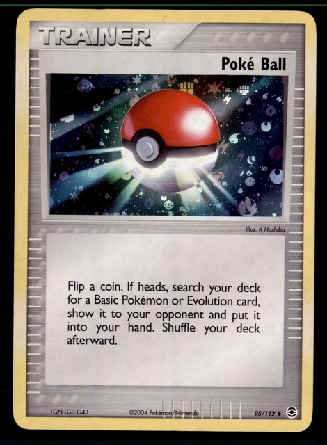 CARTE POKEMON POKE Ball (EX FireRed LeafGreen) 95/112 comme neuf dans ...