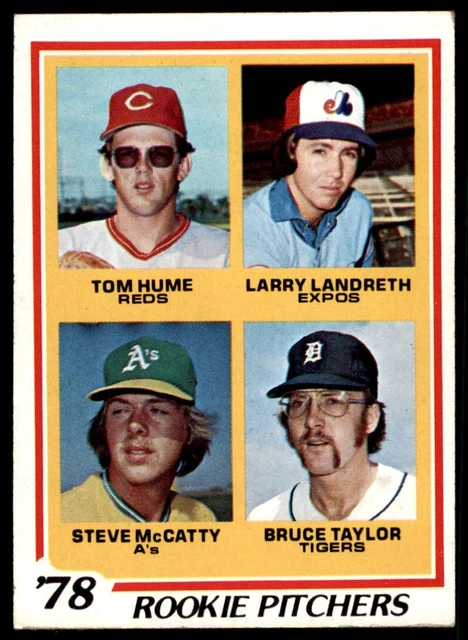 1978 TOPPS #701 Rookie Pitchers - Hume/Landreth/McCatty/Taylor RC EX-MT ...