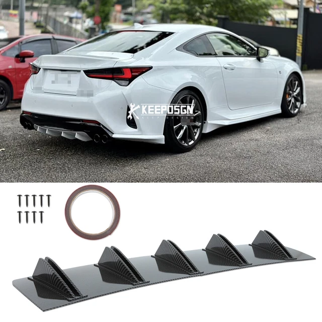 CARBON FIBER REAR Diffuser Splitter Bumper Spoiler Lip For Lexus RC300 ...