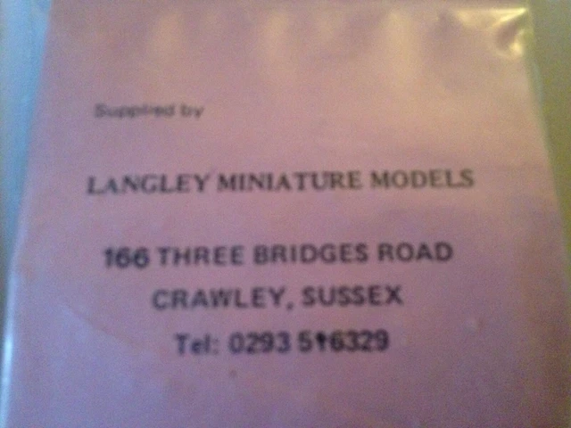 VINTAGE LANGLEY MINIATURE models 00 scale - 1930/1950's Motorcycle Shop ...